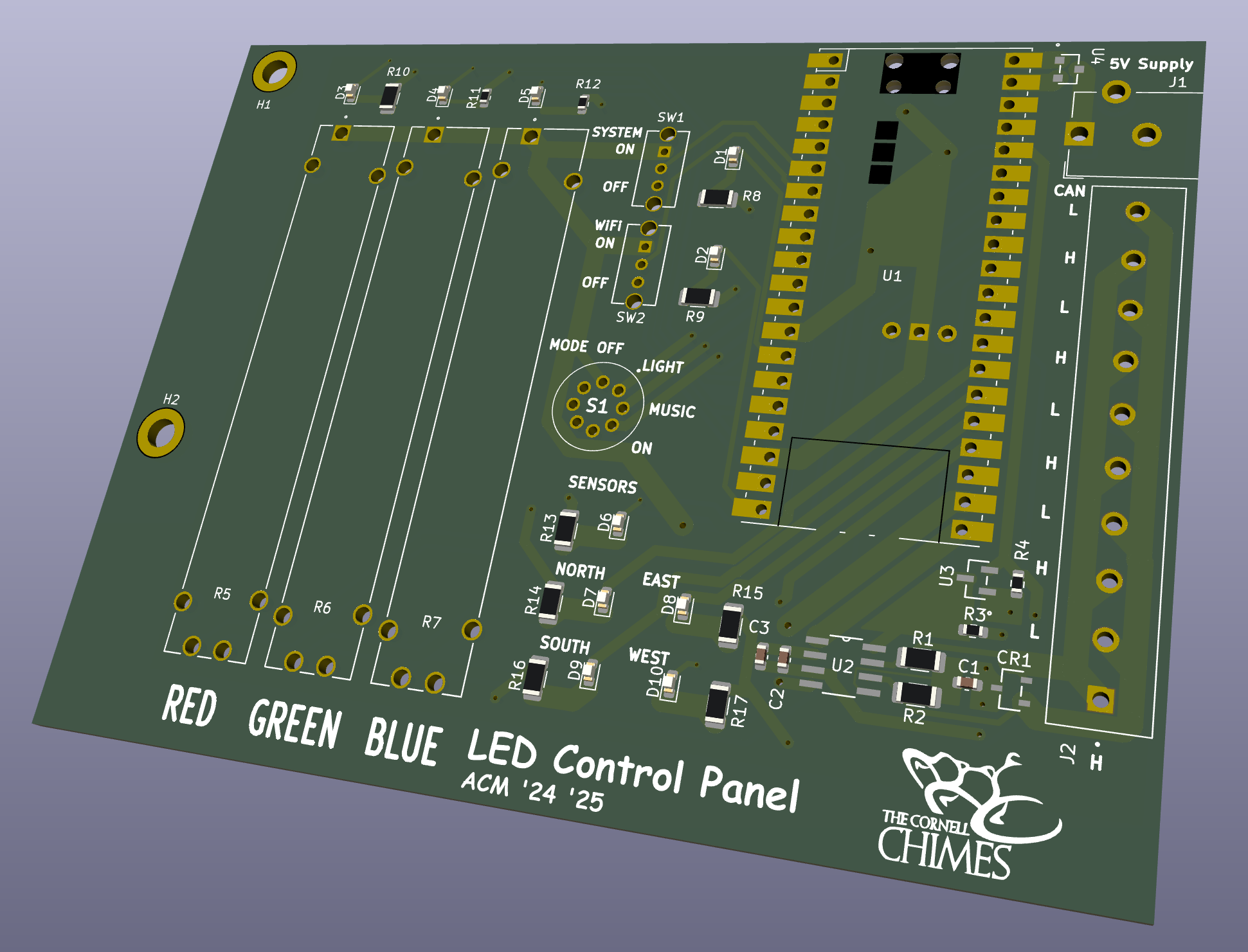 Hardware Design — ECE 5730: Clocktower LEDs documentation